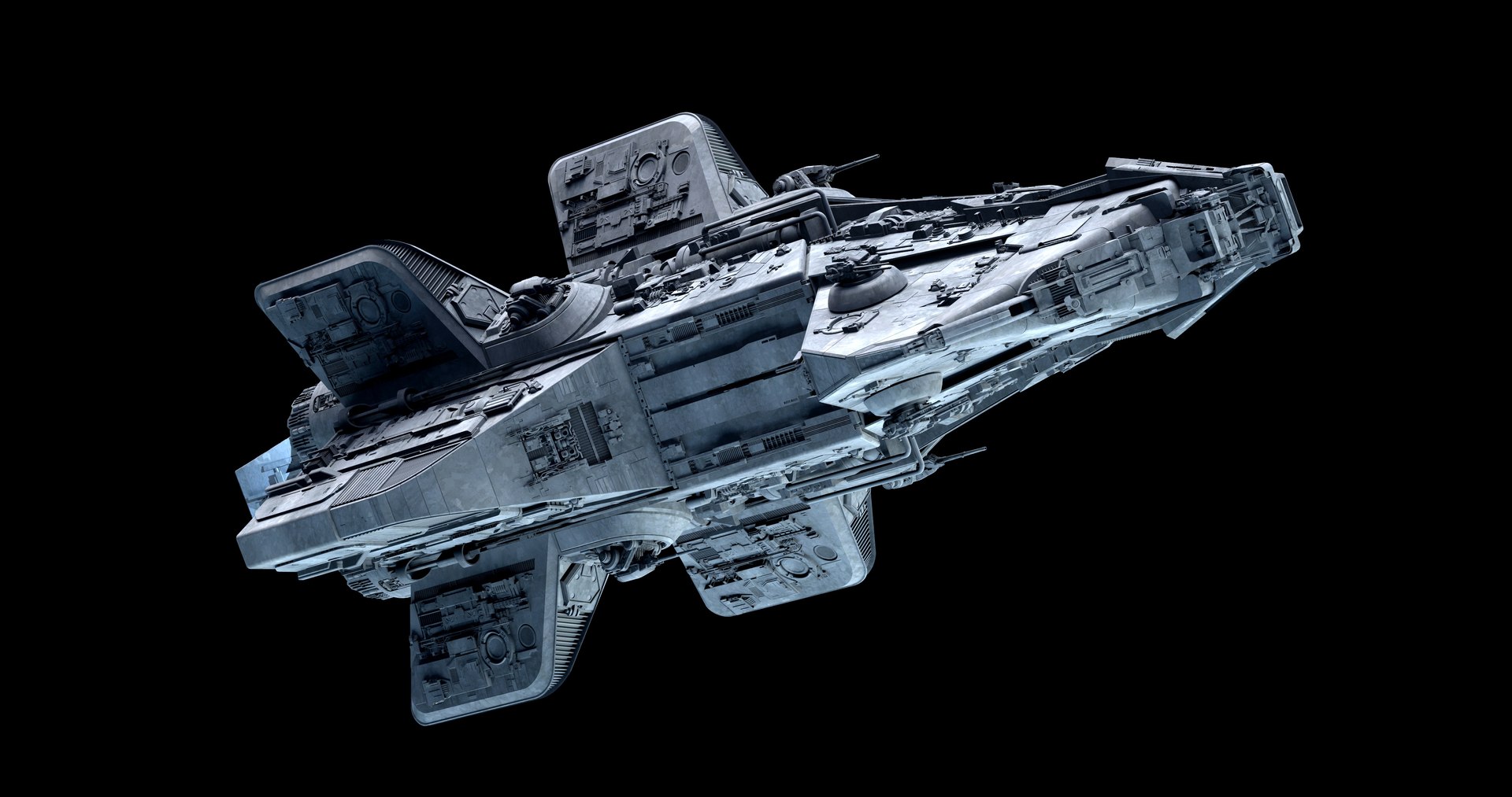 3D Mandalorian Cruiser Space Ship - TurboSquid 1483042