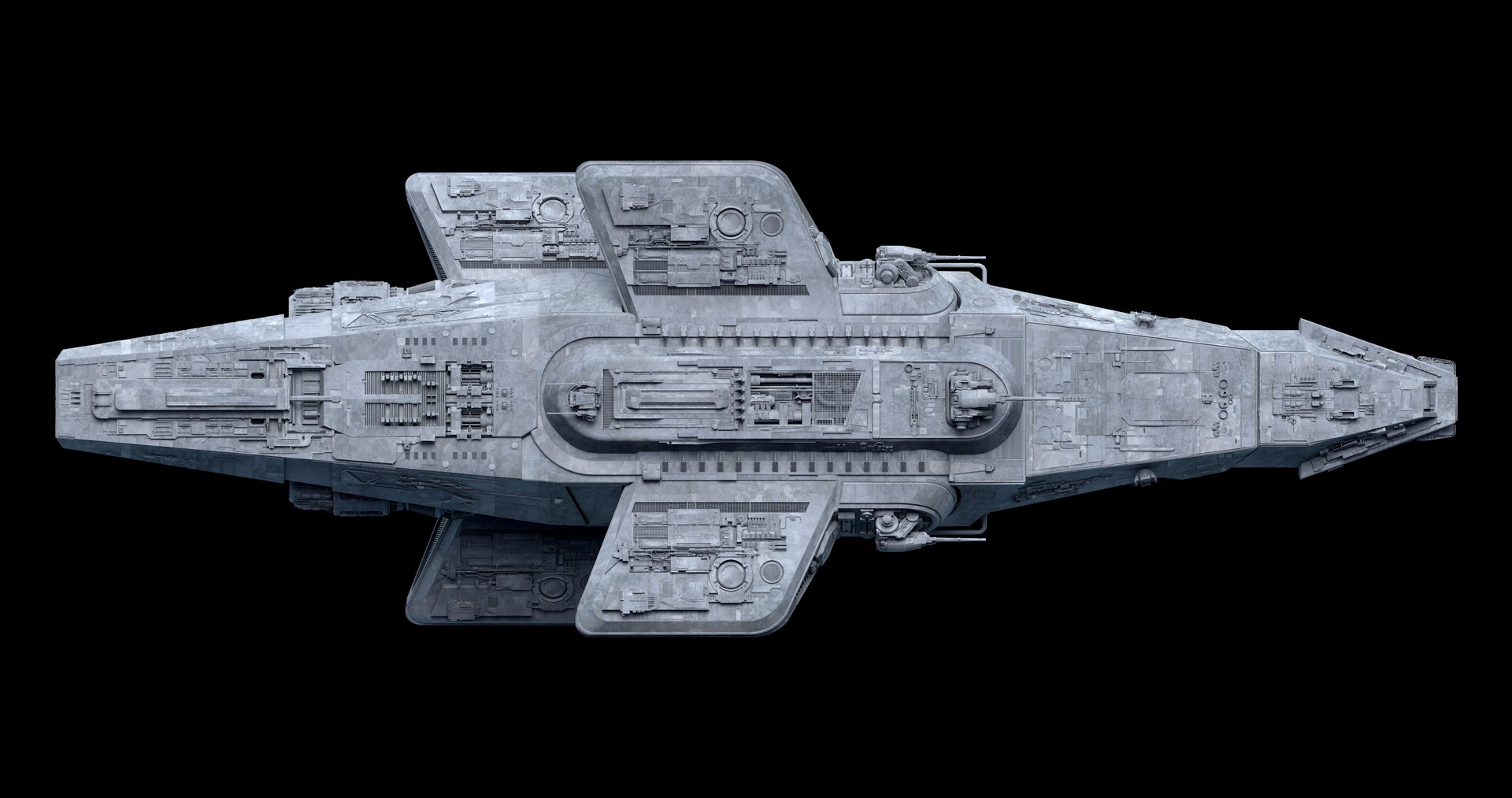 3D Mandalorian Cruiser Space Ship - TurboSquid 1483042