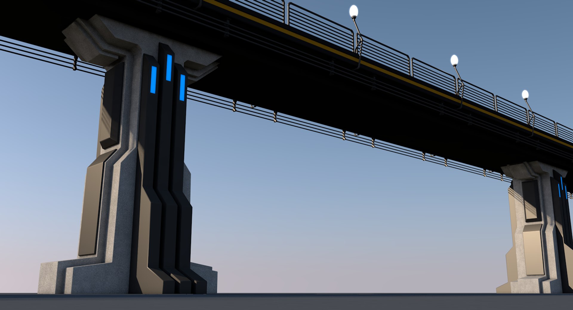 3D model sci fi bridge - TurboSquid 1468312