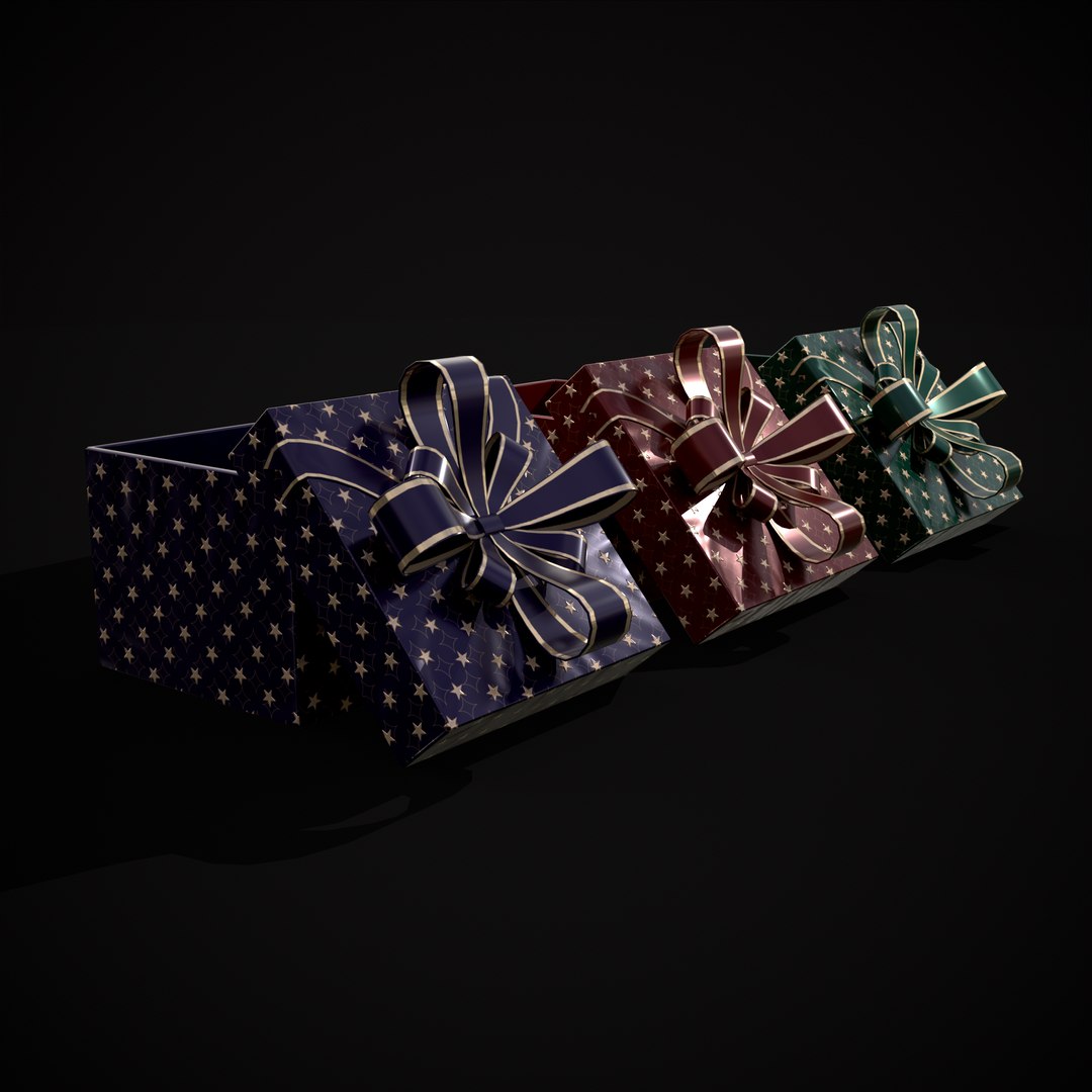 Holiday Gift Box Model - TurboSquid 2185571