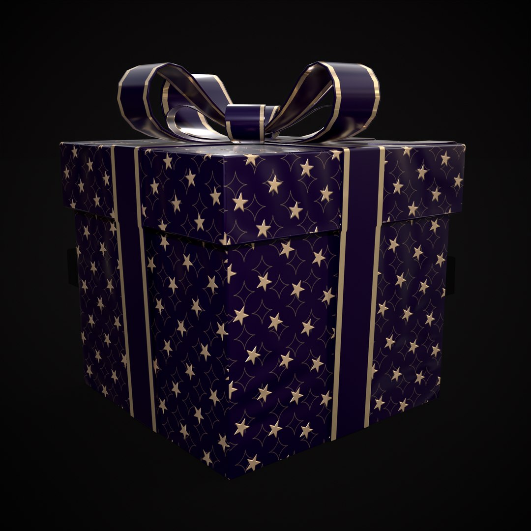 Holiday Gift Box Model - TurboSquid 2185571