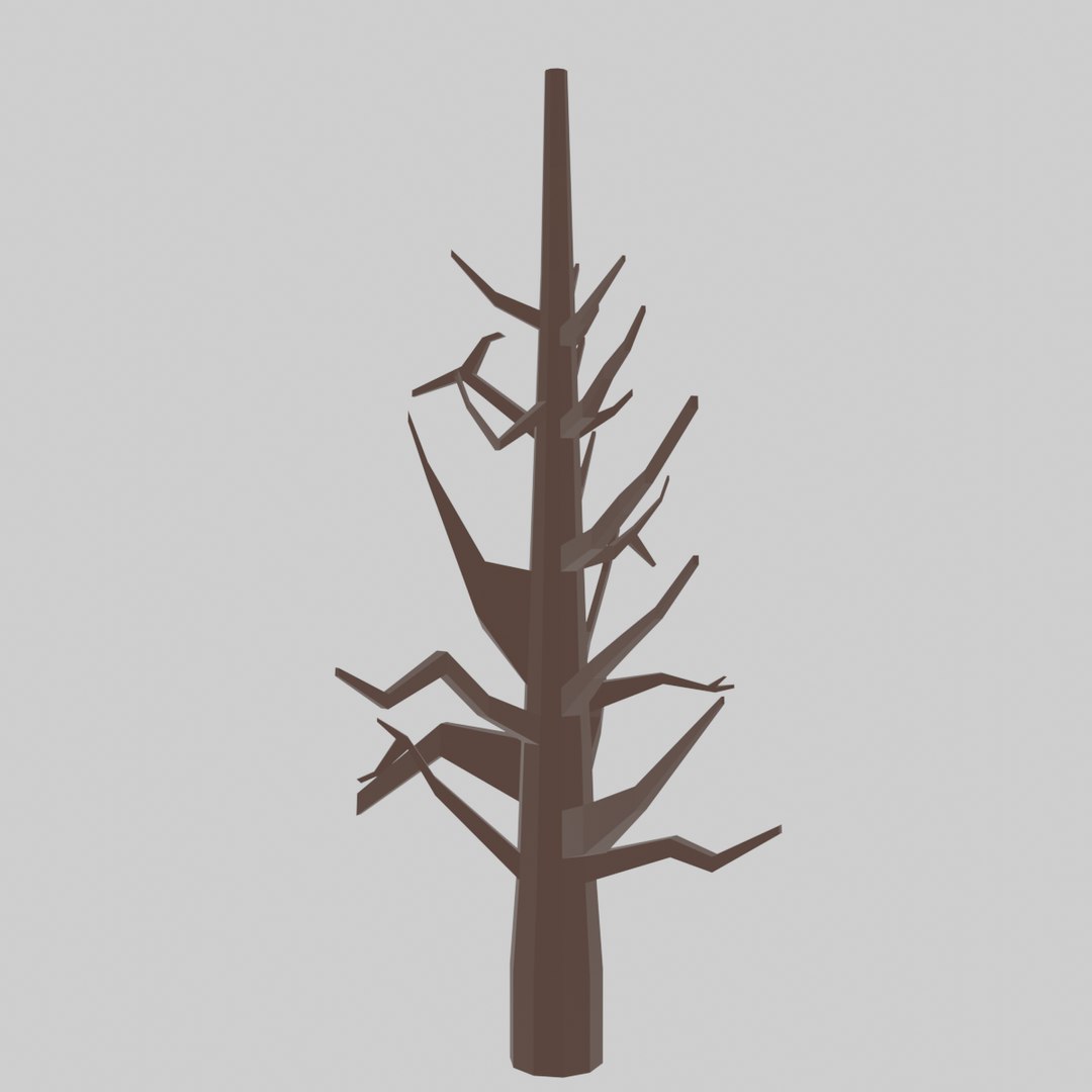 3D Model Low Poly Dead Tree Model - TurboSquid 2346495