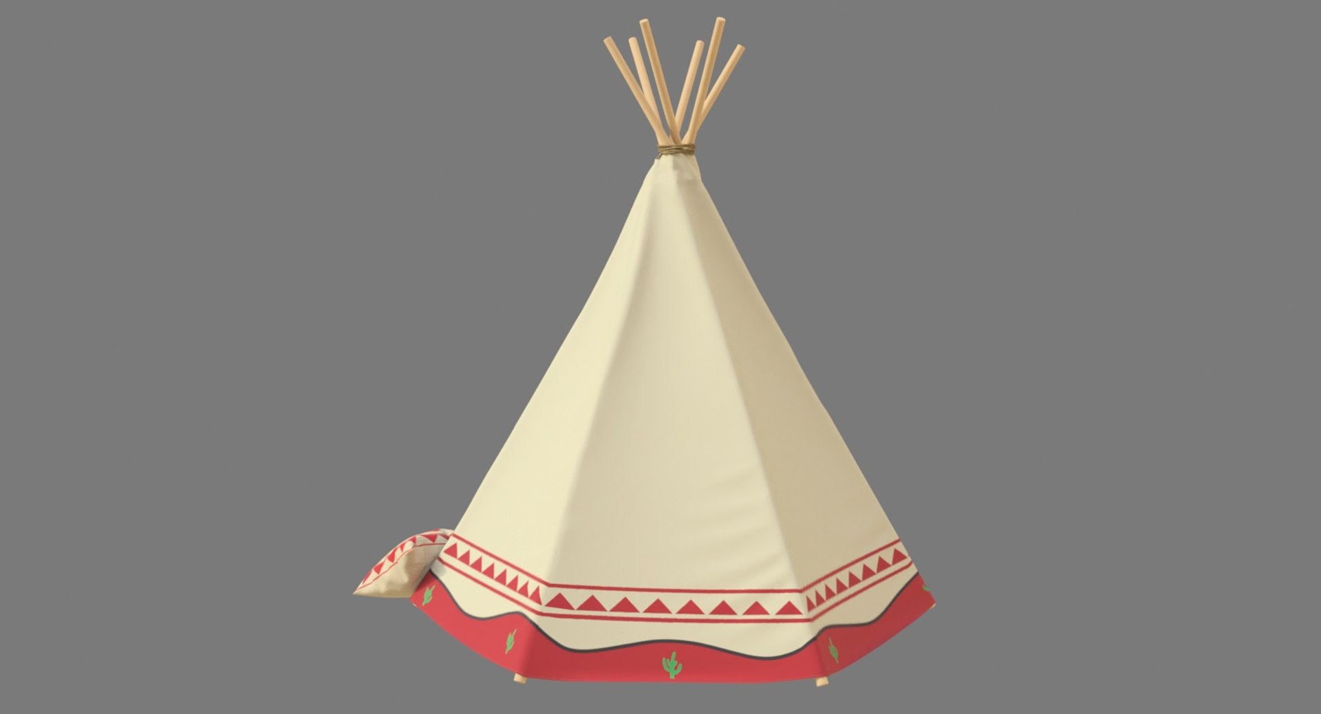 Tepee 01 4 3D Model - TurboSquid 1358046