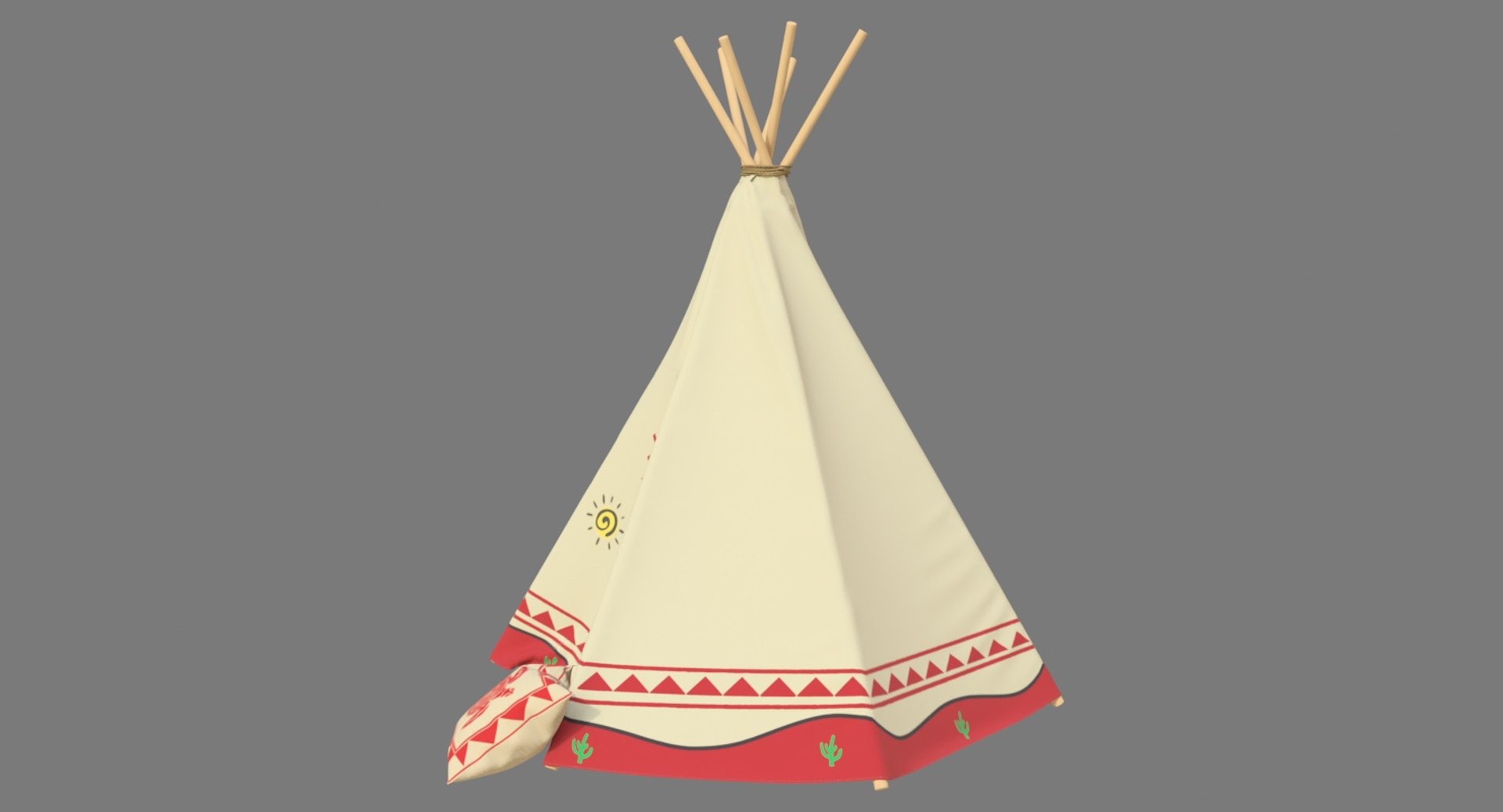 Tepee 01 4 3D Model - TurboSquid 1358046