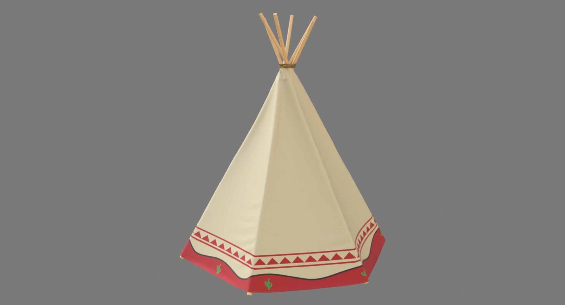 Tepee 01 4 3D Model - TurboSquid 1358046