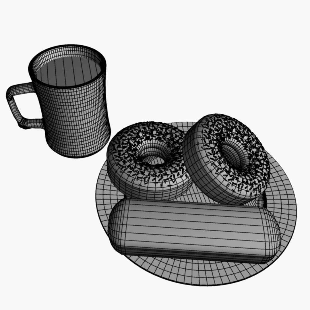 3ds Max Cup Plate