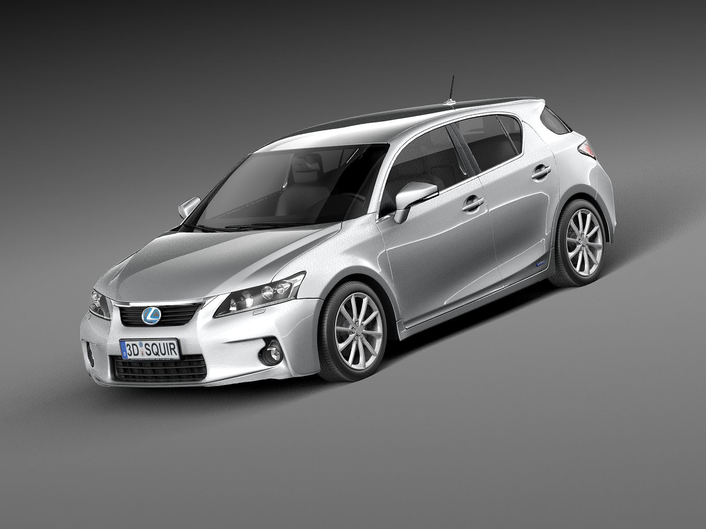 3d model lexus ct 200h 2012