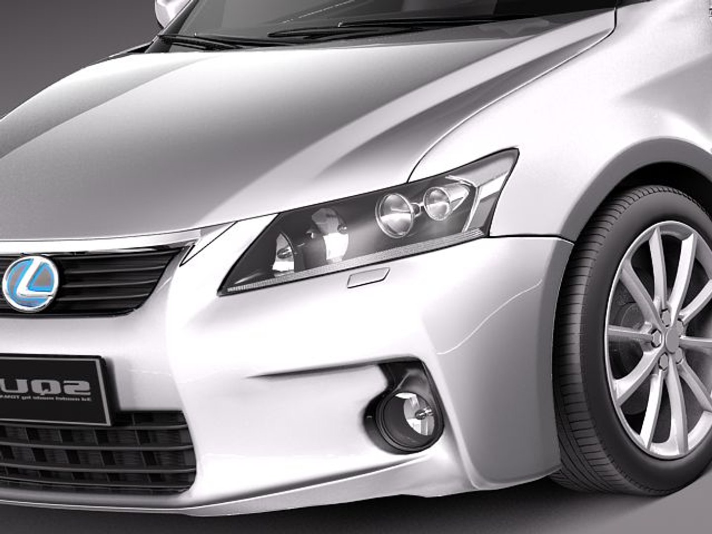 3d model lexus ct 200h 2012