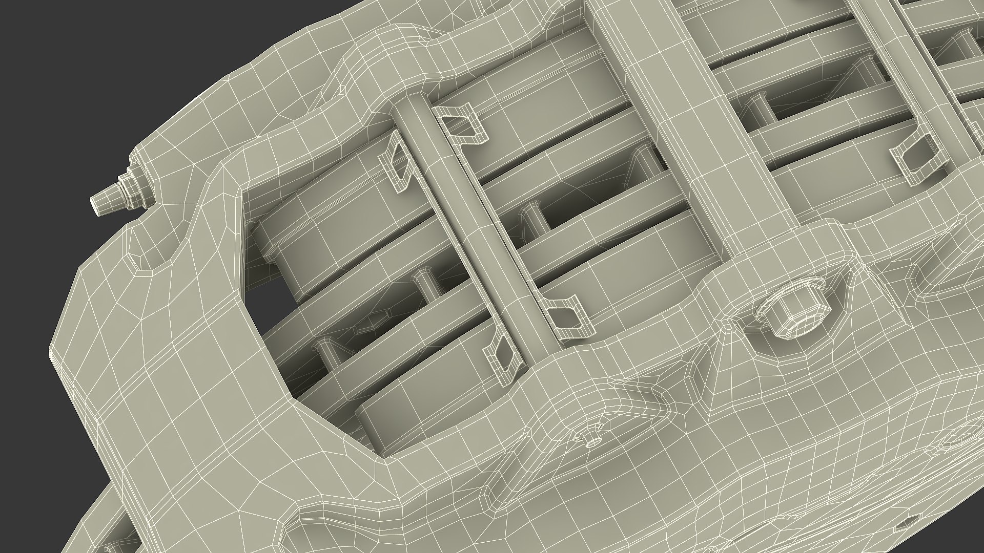 Slotted Ventilated Brake Disc With Grey Caliper 3D Model - TurboSquid ...