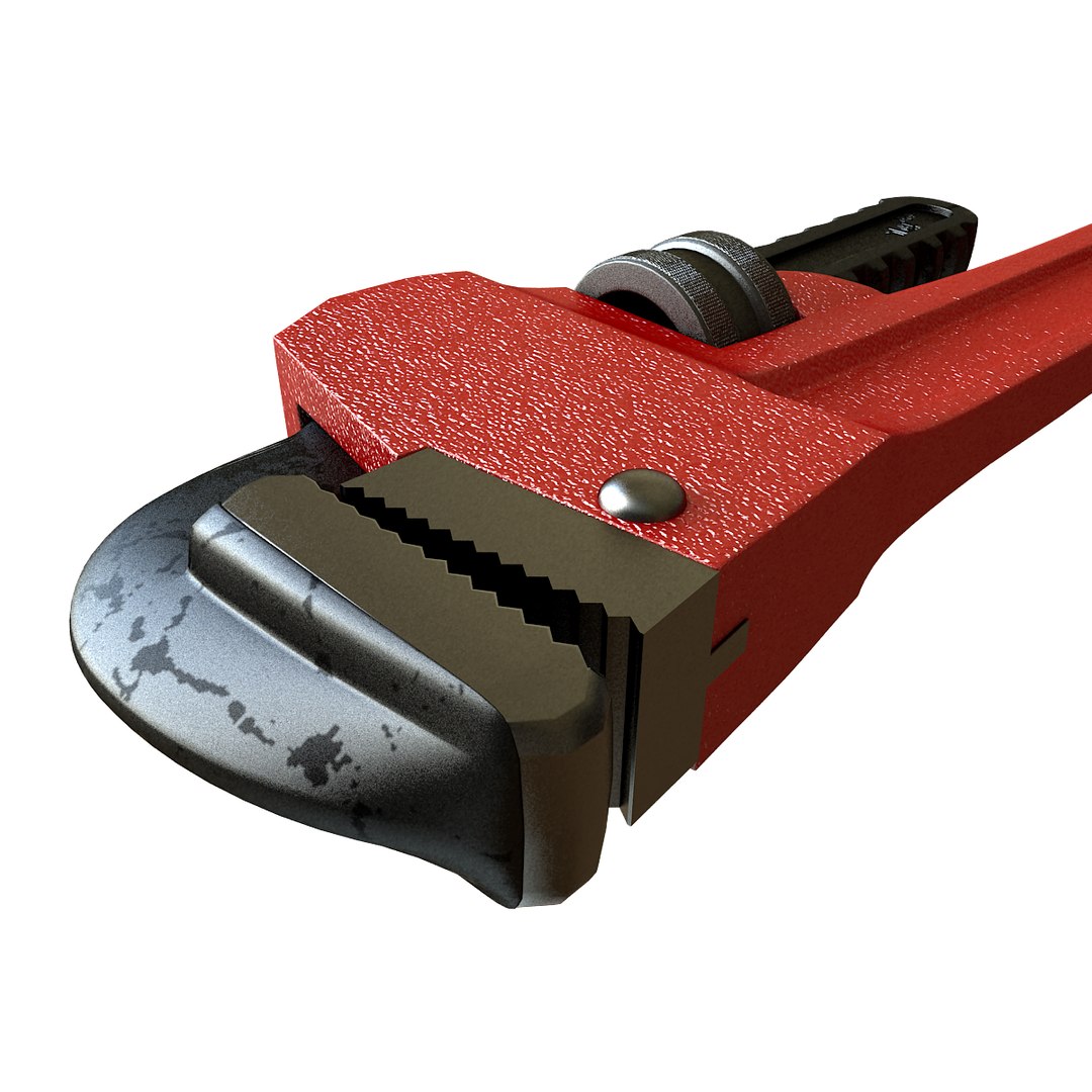 3D Adjustable Pipe Wrench - TurboSquid 1307856