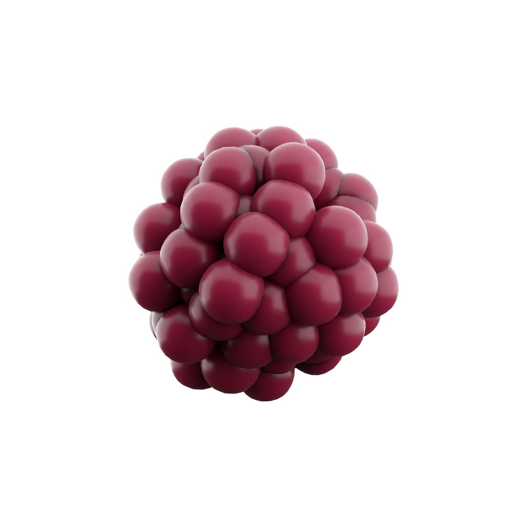 3D Cartoon Raspberry Icon Model - TurboSquid 2044243
