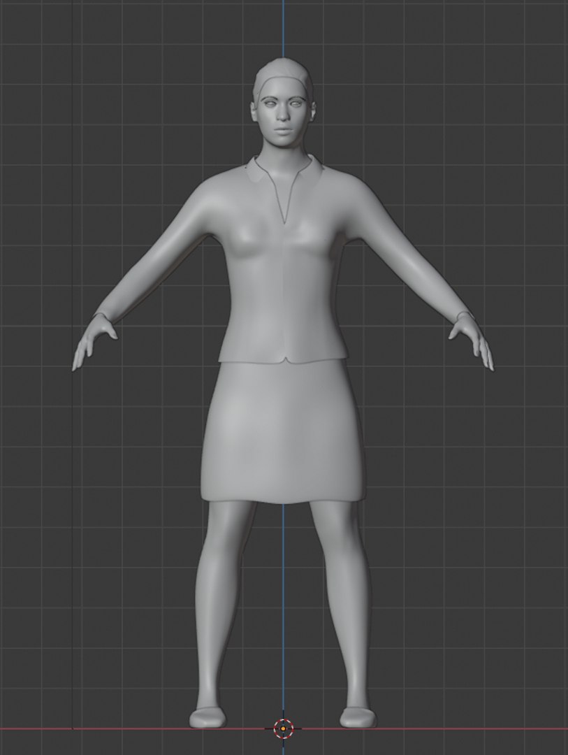 3D model female figure modeled - TurboSquid 1450413