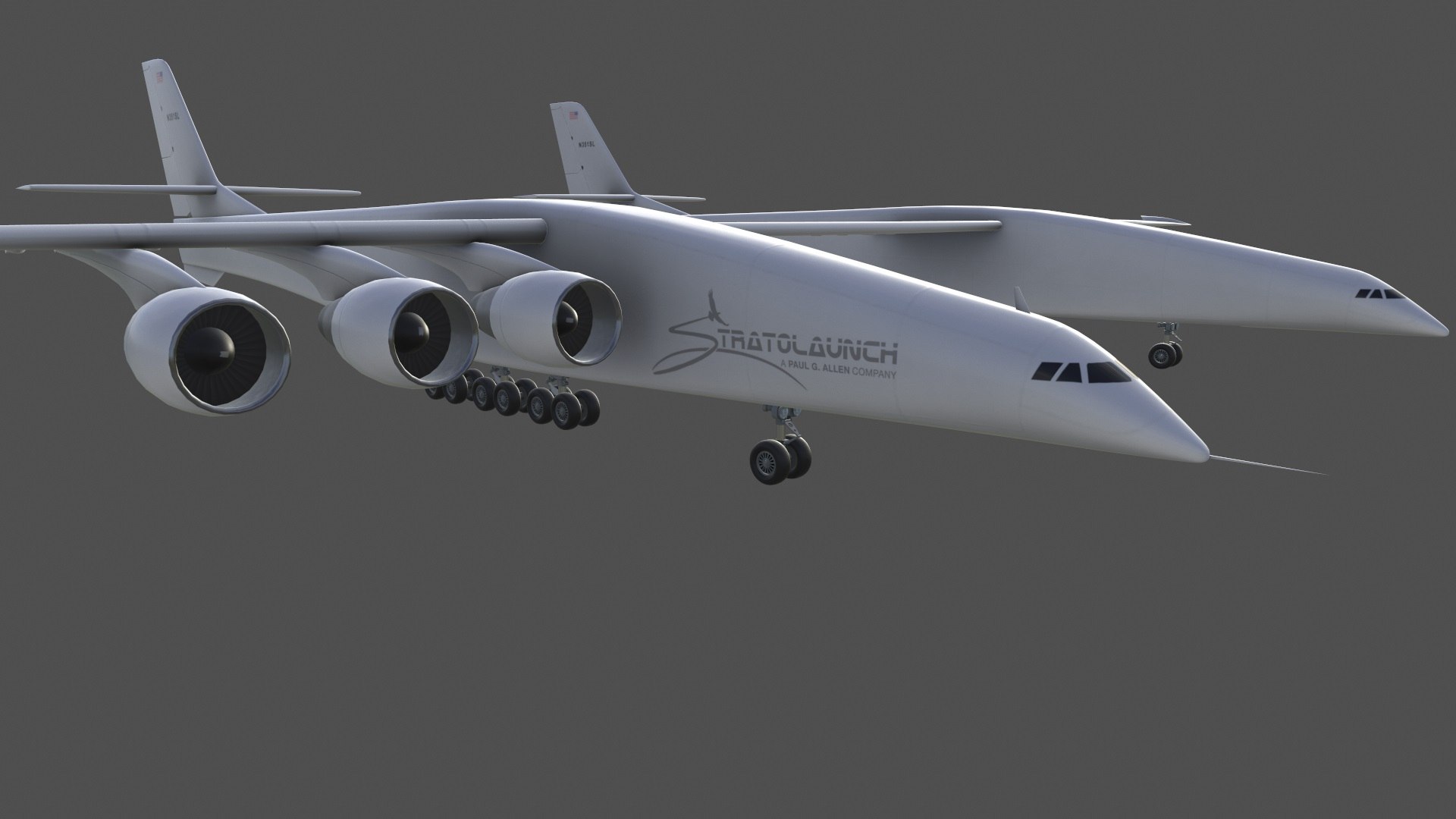 Strato launch aircraft airplane 3D - TurboSquid 1670632