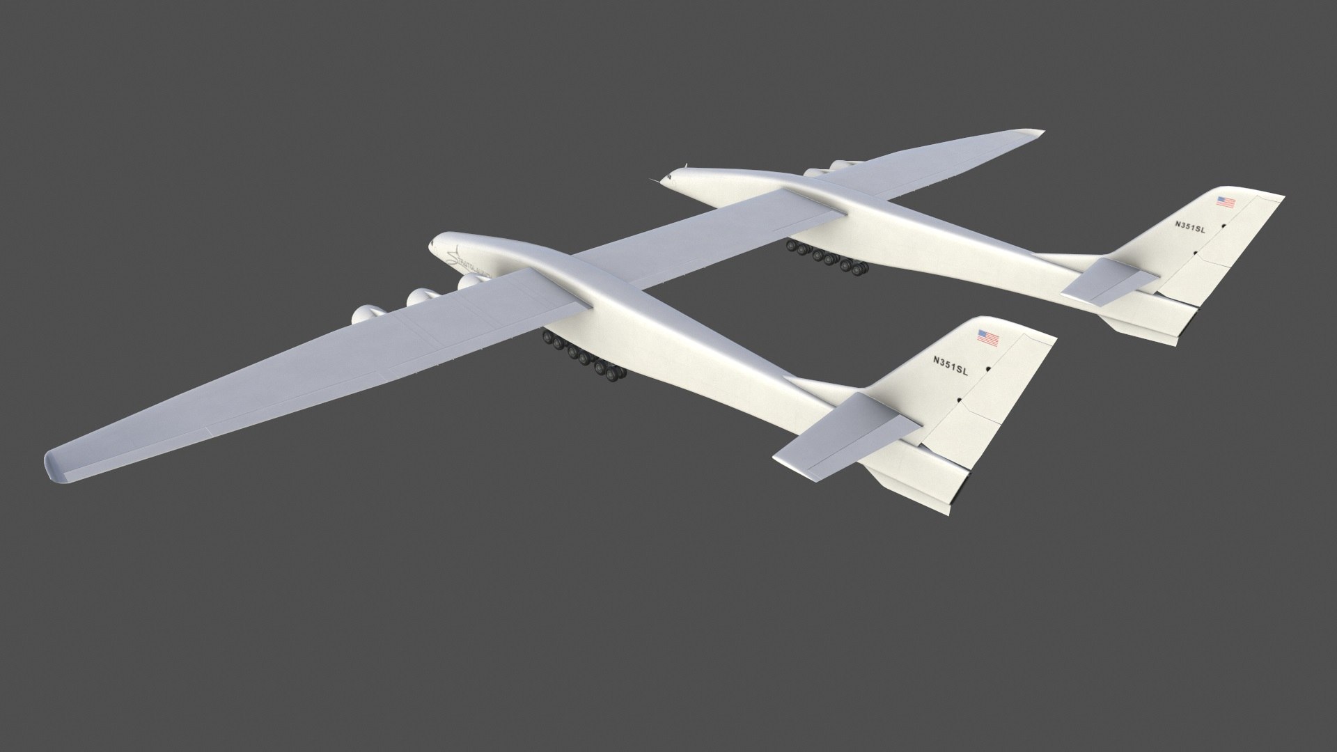 Strato launch aircraft airplane 3D - TurboSquid 1670632