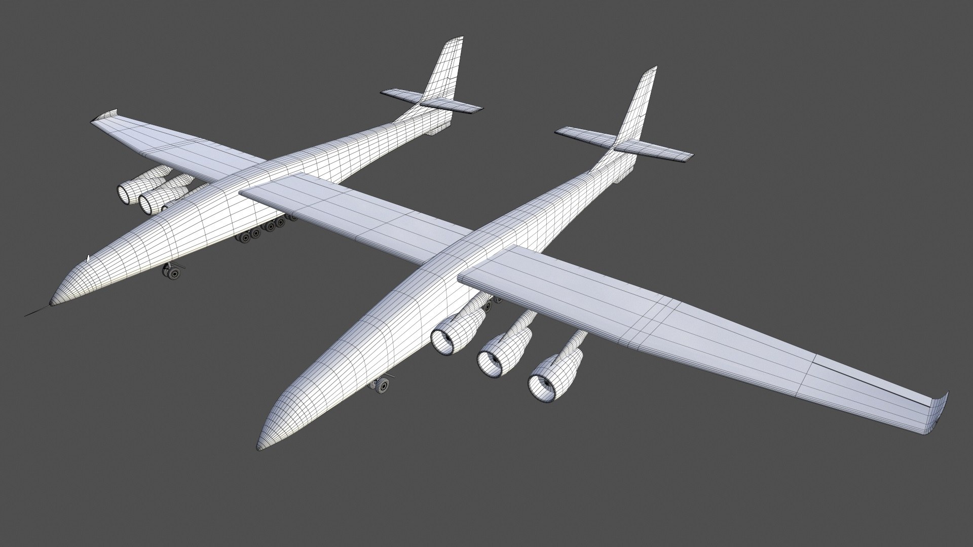 Strato launch aircraft airplane 3D - TurboSquid 1670632