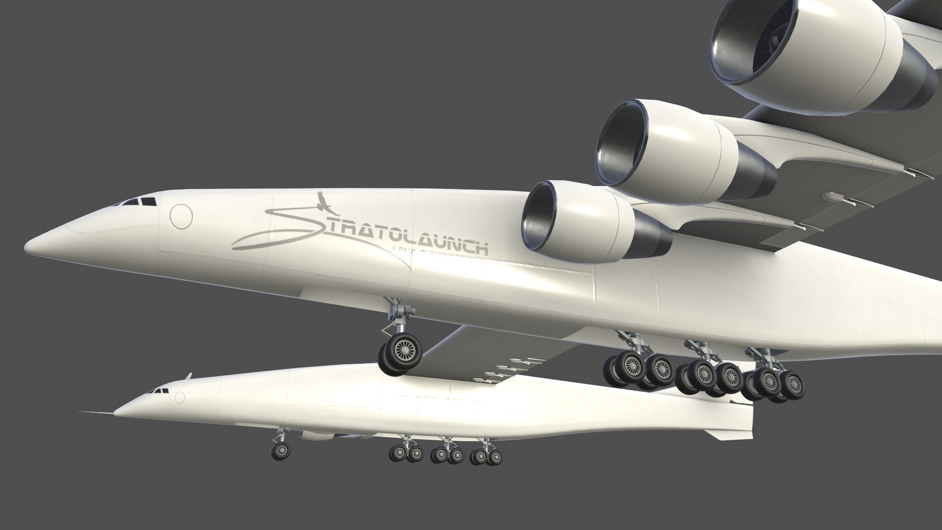 Strato launch aircraft airplane 3D - TurboSquid 1670632
