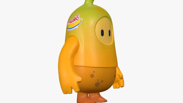 Fall Guys 바나나 게임 캐릭터 및 자산 8K 3D 모델 - TurboSquid 2015040