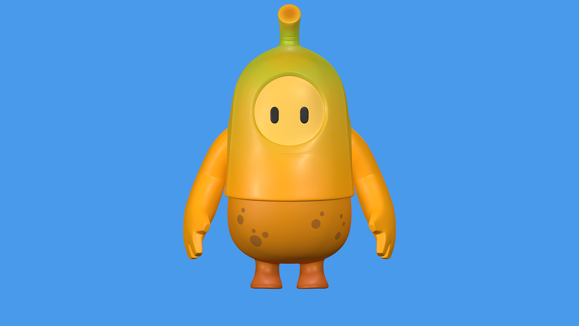 3D Fall Guys Banana Game Character And Assets 8K - TurboSquid 2015040