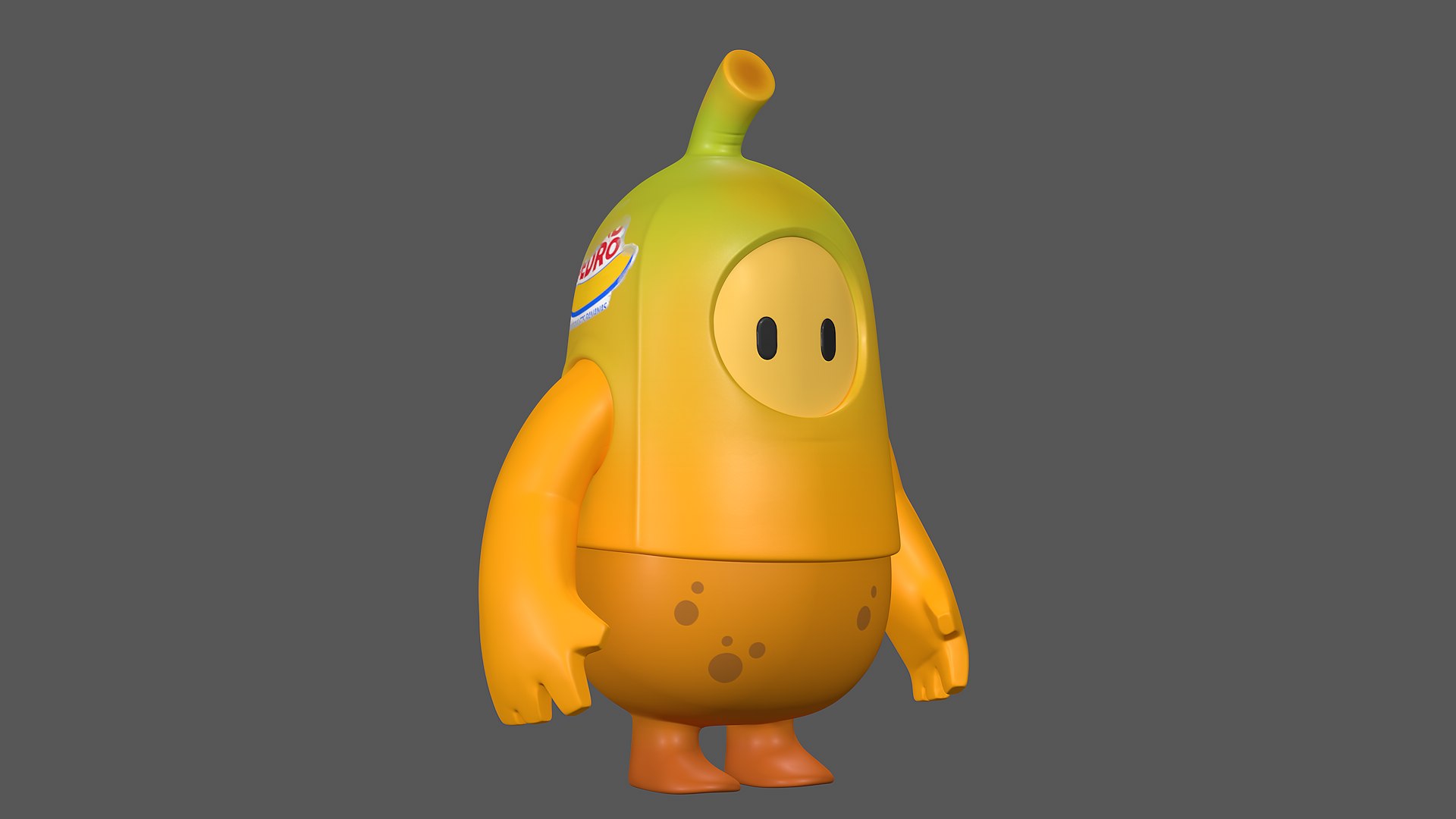 3D Fall Guys Banana Game Character and Assets 8K - TurboSquid 2015040