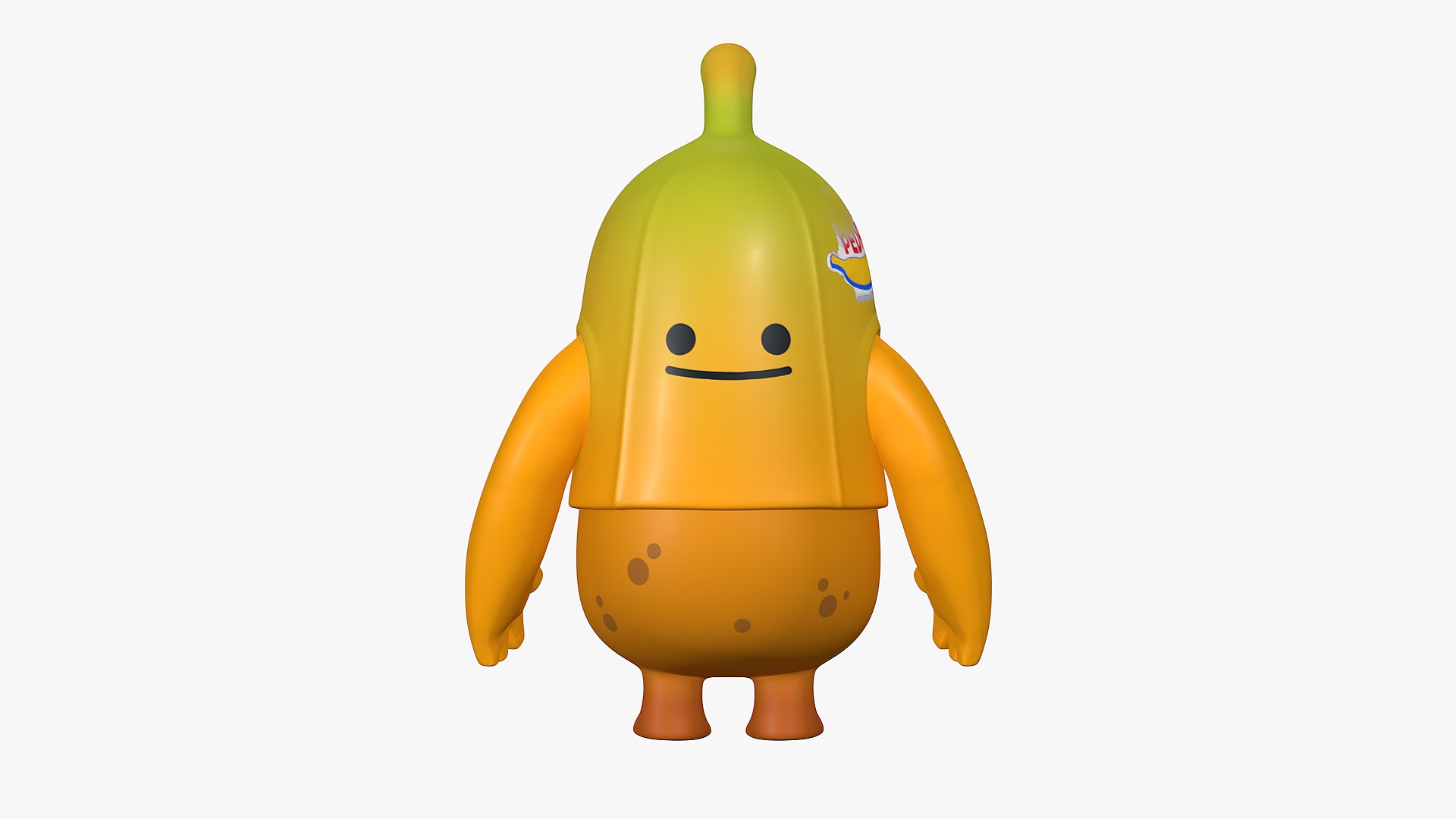3D Fall Guys Banana Game Character And Assets 8K - TurboSquid 2015040