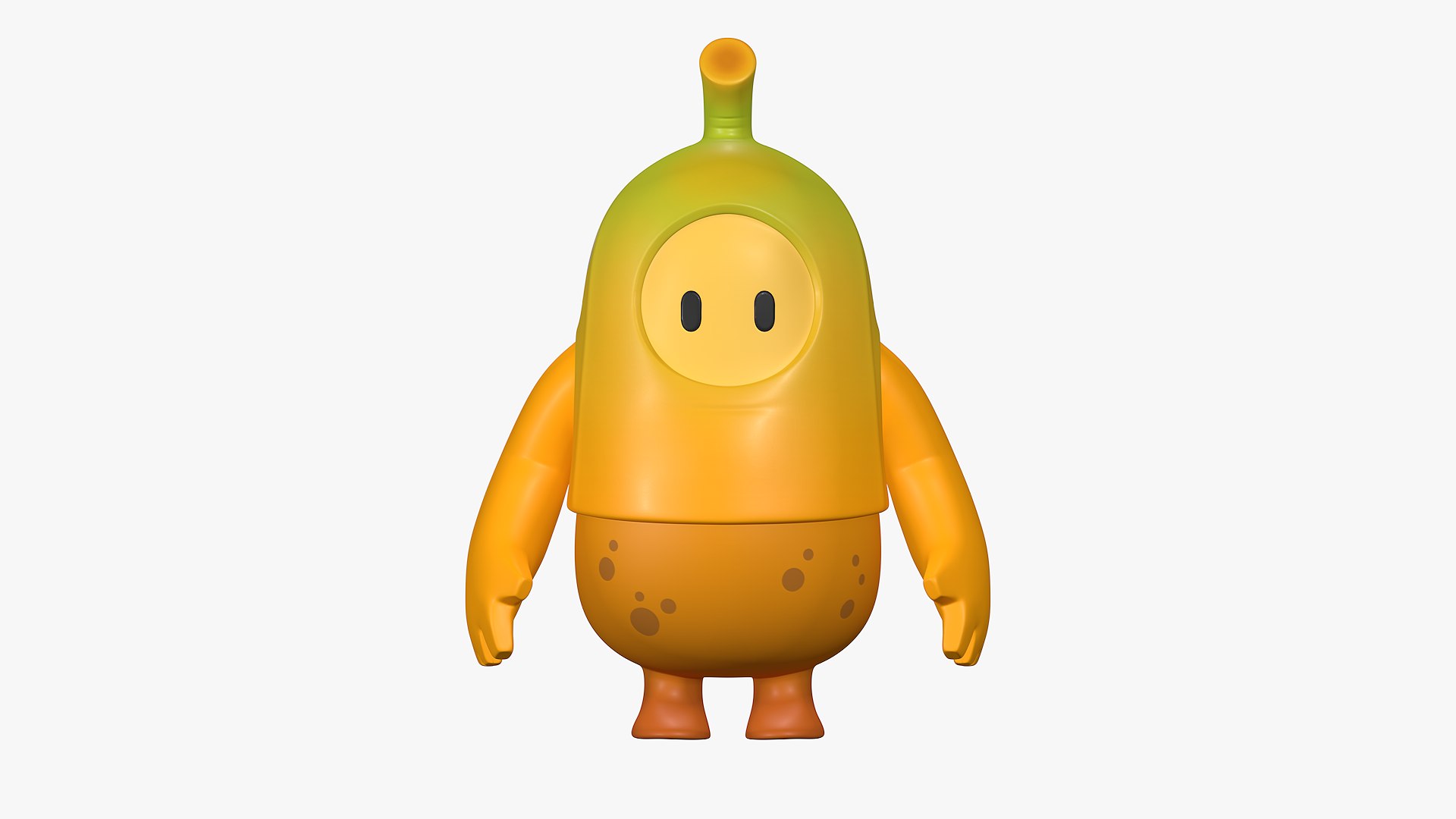 3D Fall Guys Banana Game Character And Assets 8K - TurboSquid 2015040