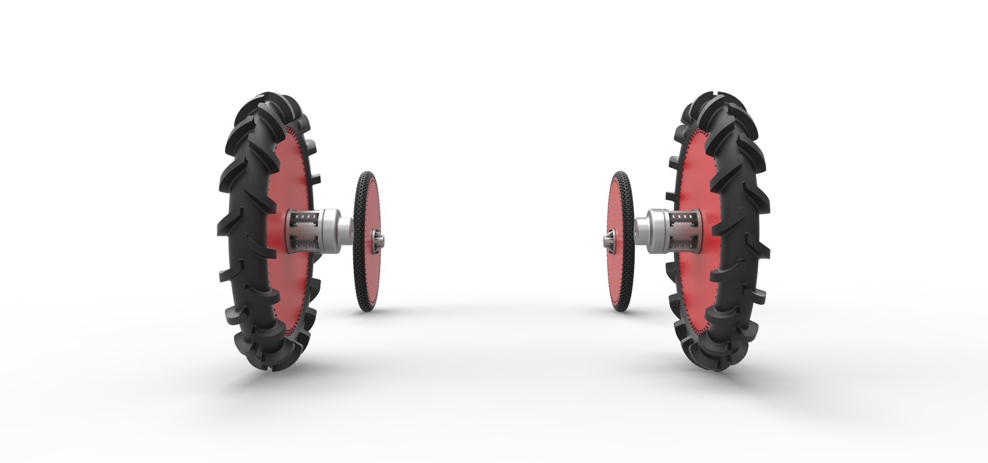 Wheel Set Of Swamp Buggy Scale 1 To 25 3D Model - TurboSquid 2397889