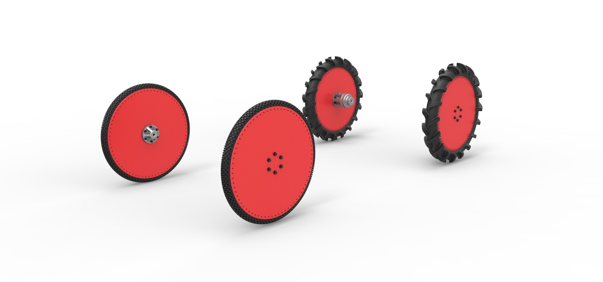 Wheel Set Of Swamp Buggy Scale 1 To 25 3D Model - TurboSquid 2397889