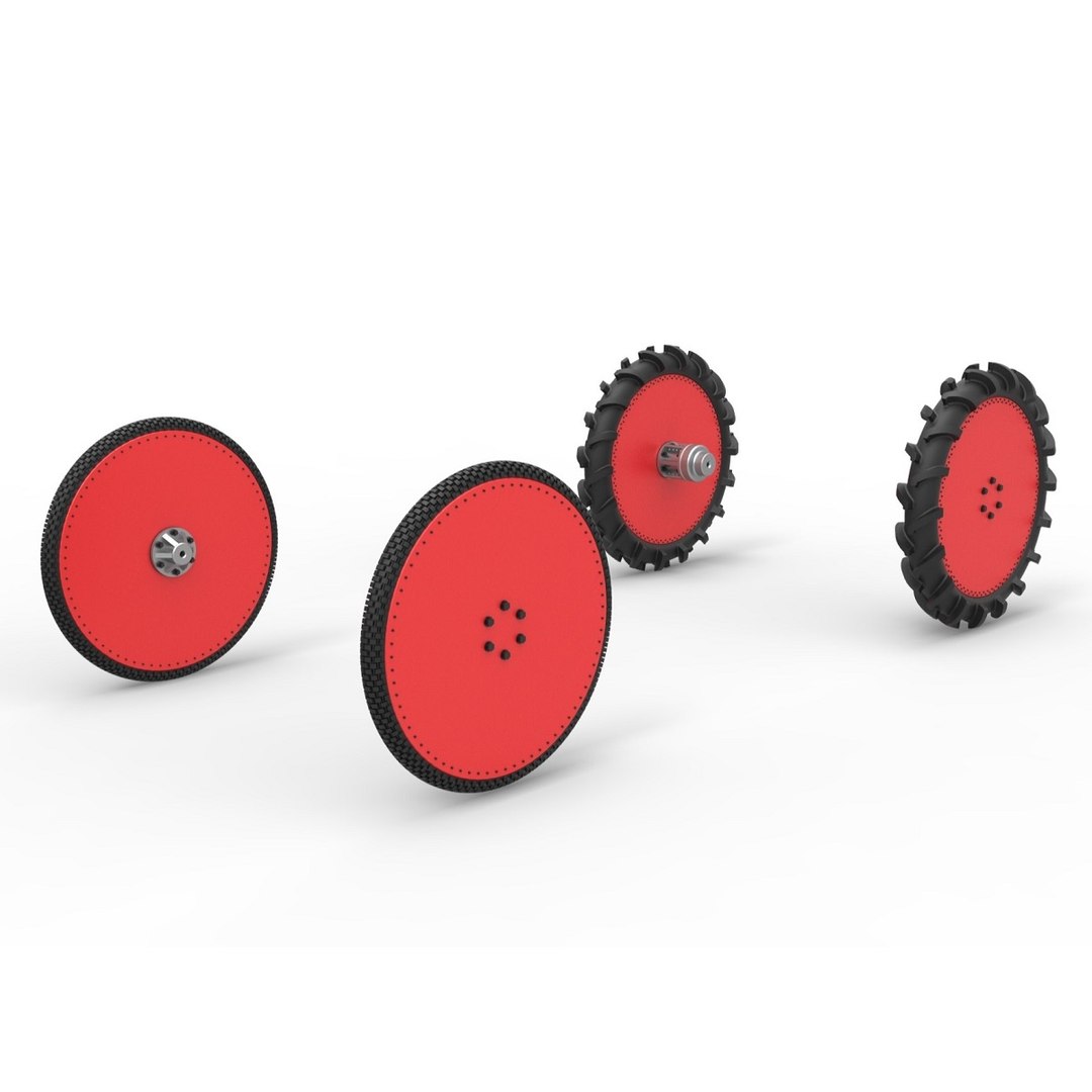 Wheel Set Of Swamp Buggy Scale 1 To 25 3D Model - TurboSquid 2397889
