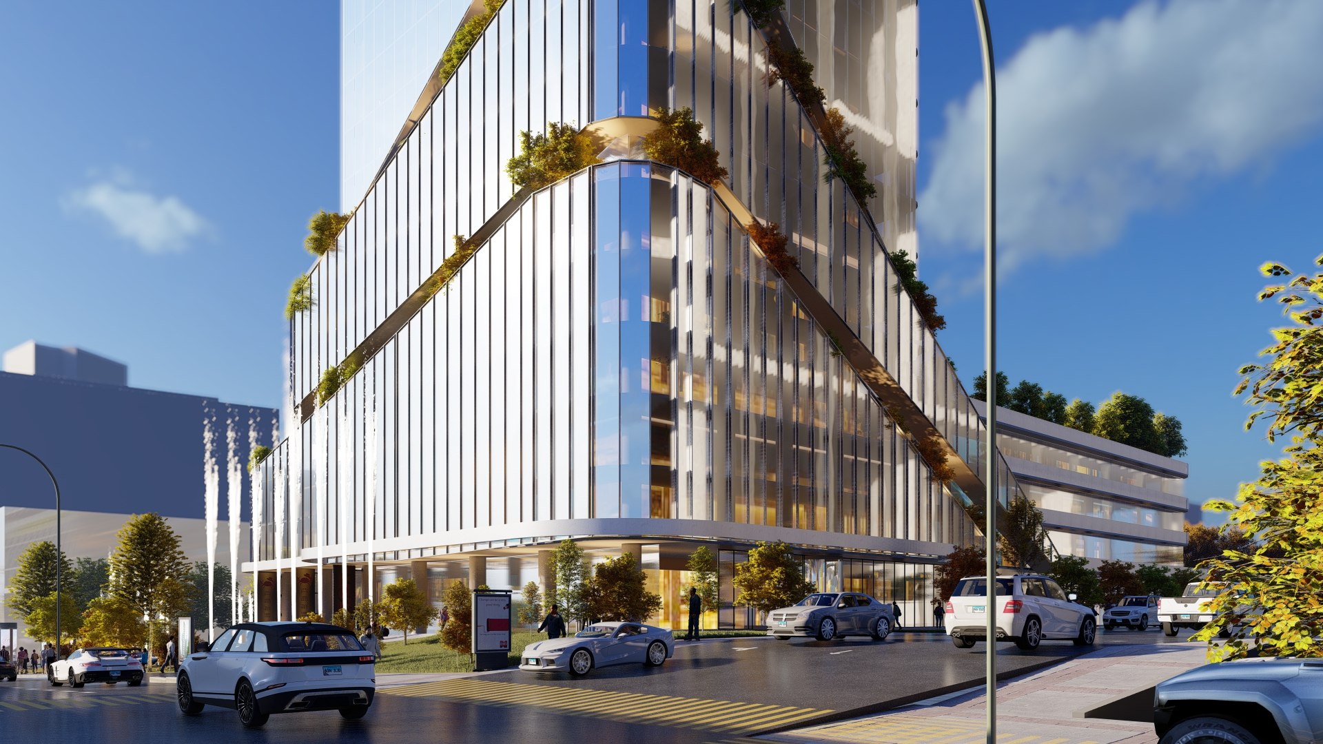 3D Modern Mall Mixed Building - TurboSquid 2344606