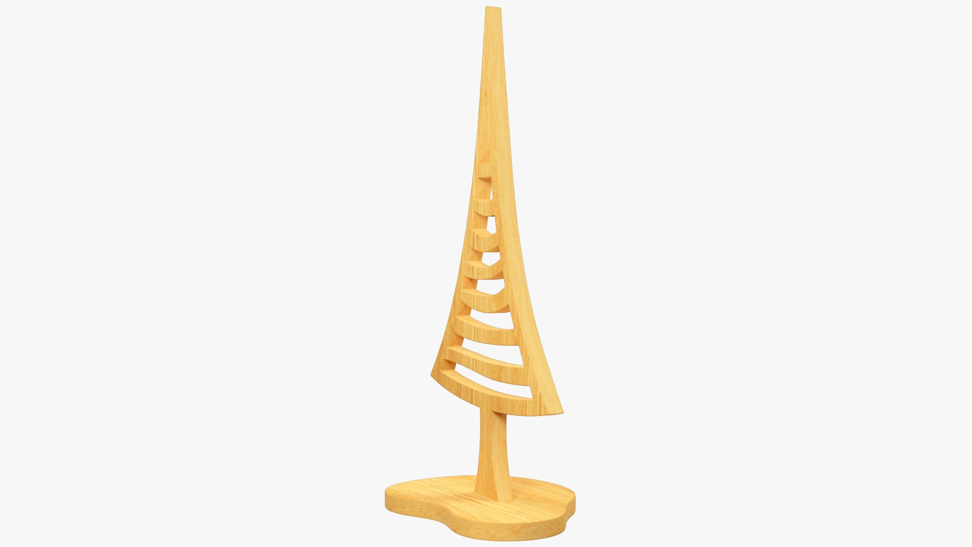 3D Wooden Christmas Tree V11 - TurboSquid 1997740