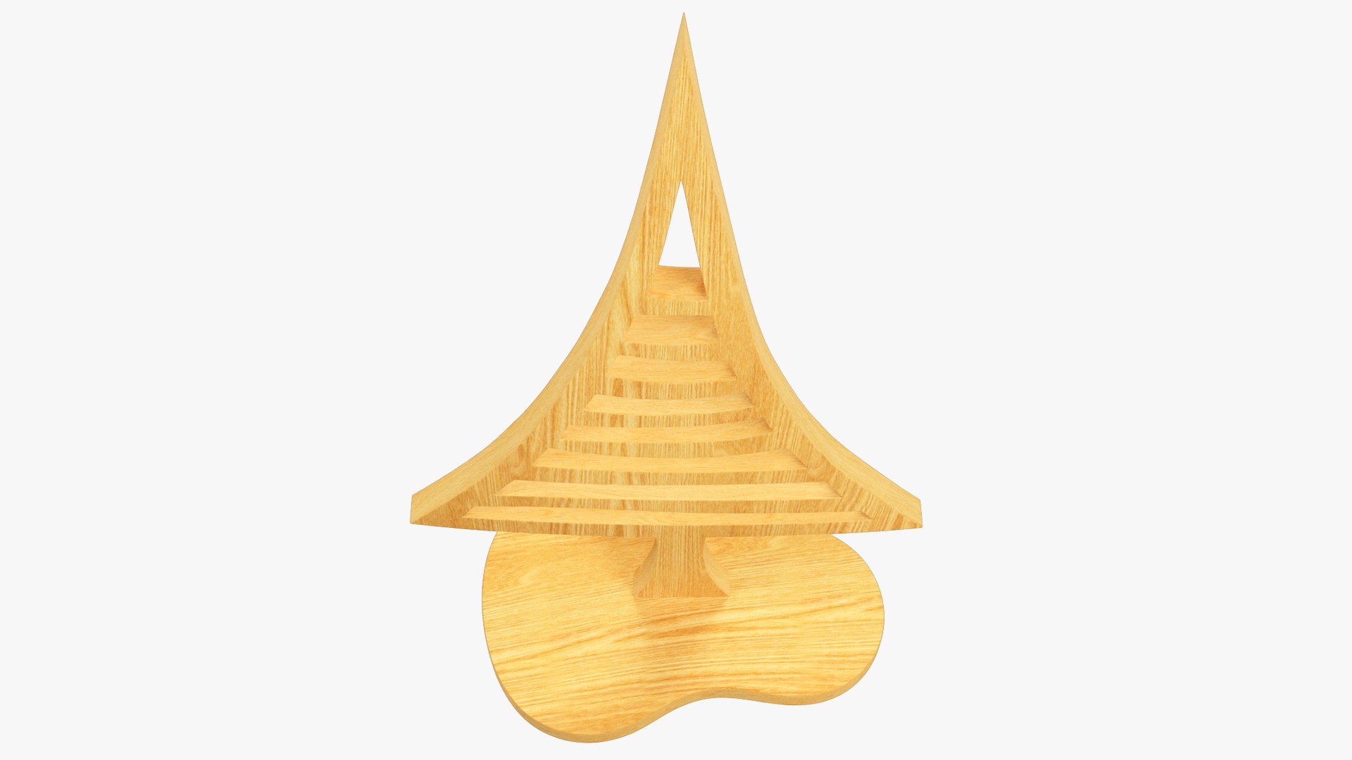 3D Wooden Christmas Tree V11 - TurboSquid 1997740