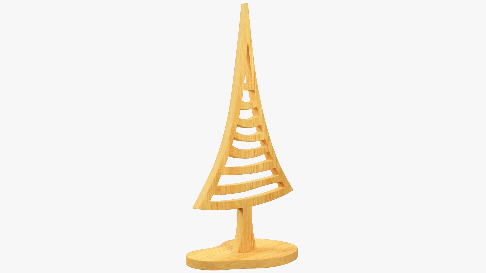 3D Wooden Christmas Tree V11 - TurboSquid 1997740