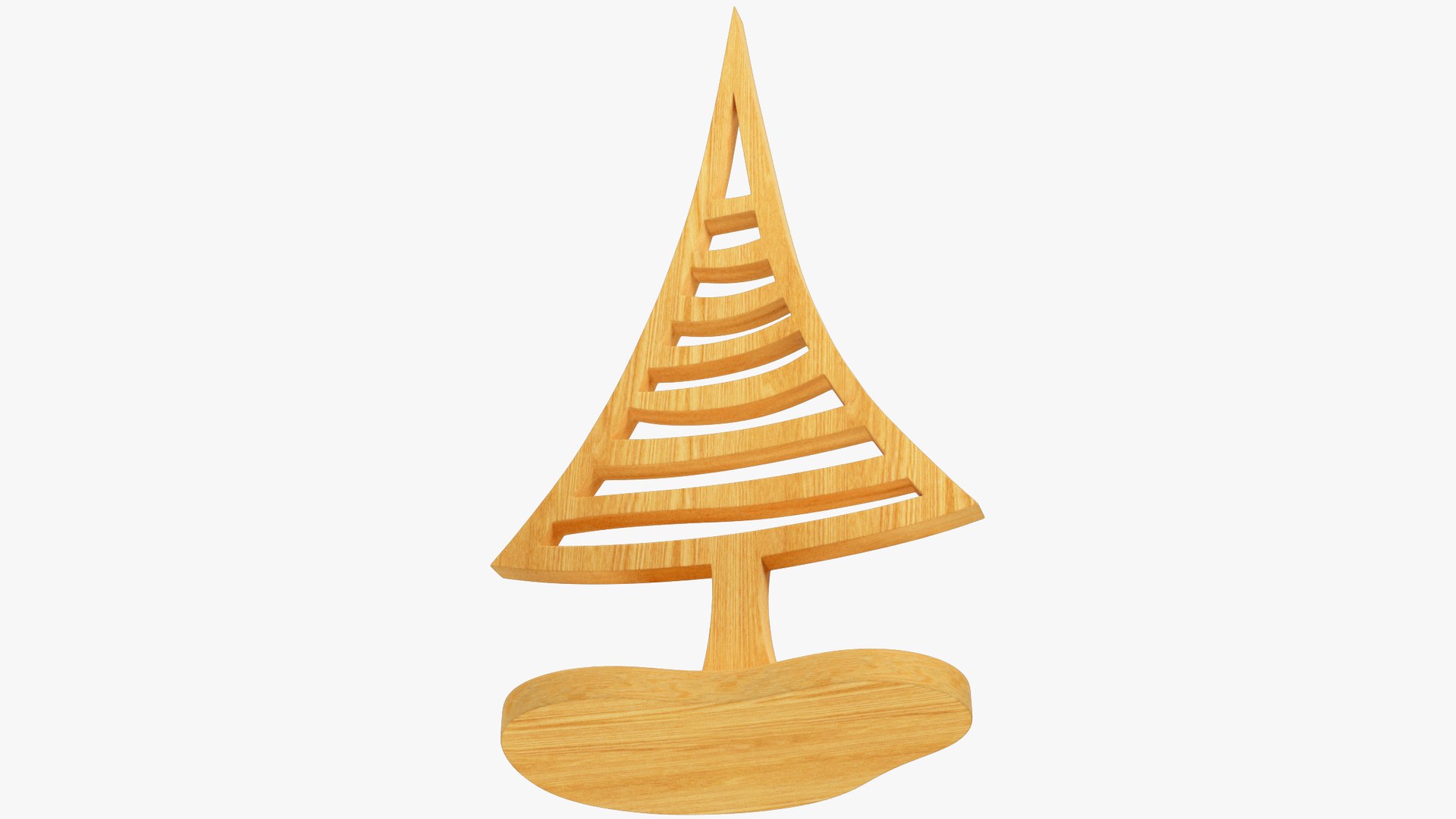 3D Wooden Christmas Tree V11 - TurboSquid 1997740
