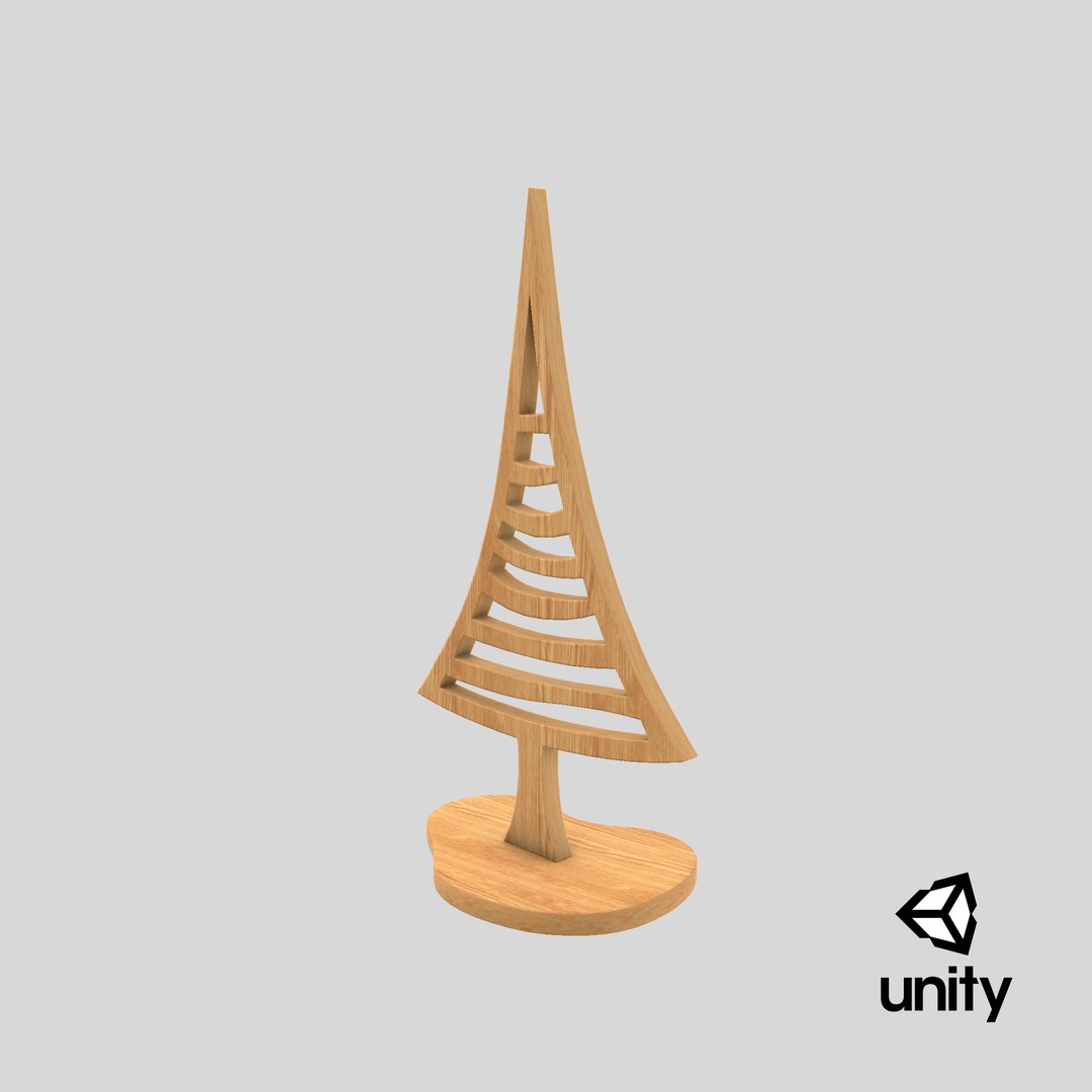 3D Wooden Christmas Tree V11 - TurboSquid 1997740