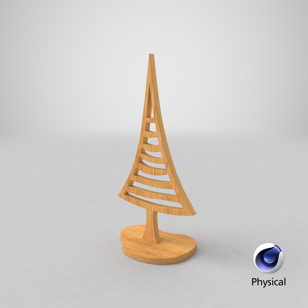 3D Wooden Christmas Tree V11 - TurboSquid 1997740