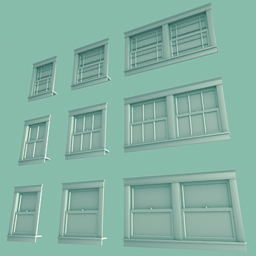 Architectural Windows 3d Model