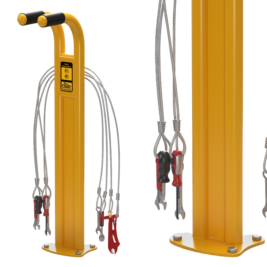 3D Bicycle Repair Station Model - TurboSquid 2156398