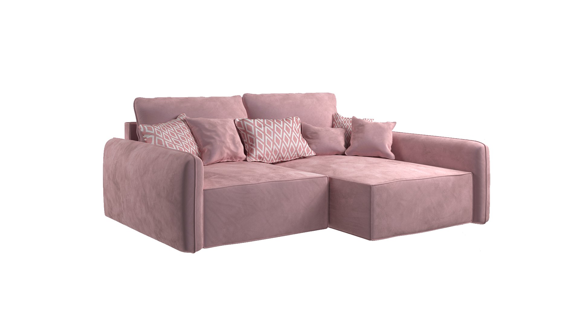 Corner sofa Portland - pink model - TurboSquid 2037112