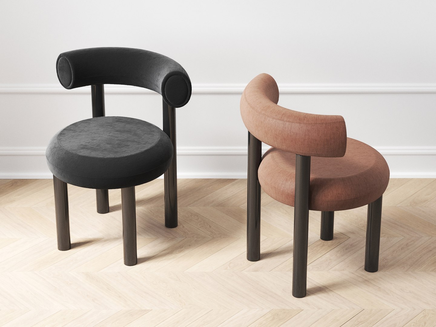 Fat Dining Chair 3D Model - TurboSquid 2160333