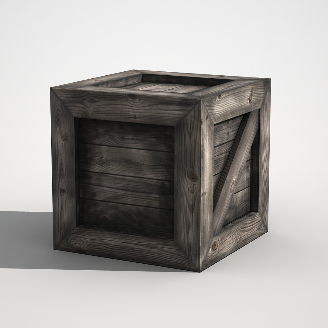 3ds Max Medieval Wooden Crate