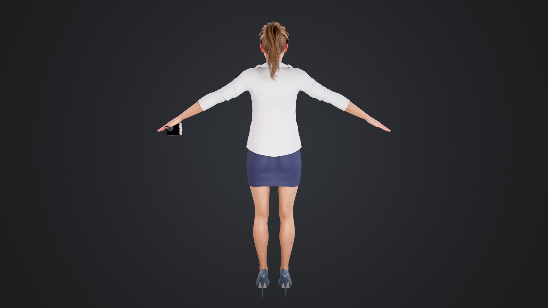 3D Reporter And Cameraman - TurboSquid 2373145