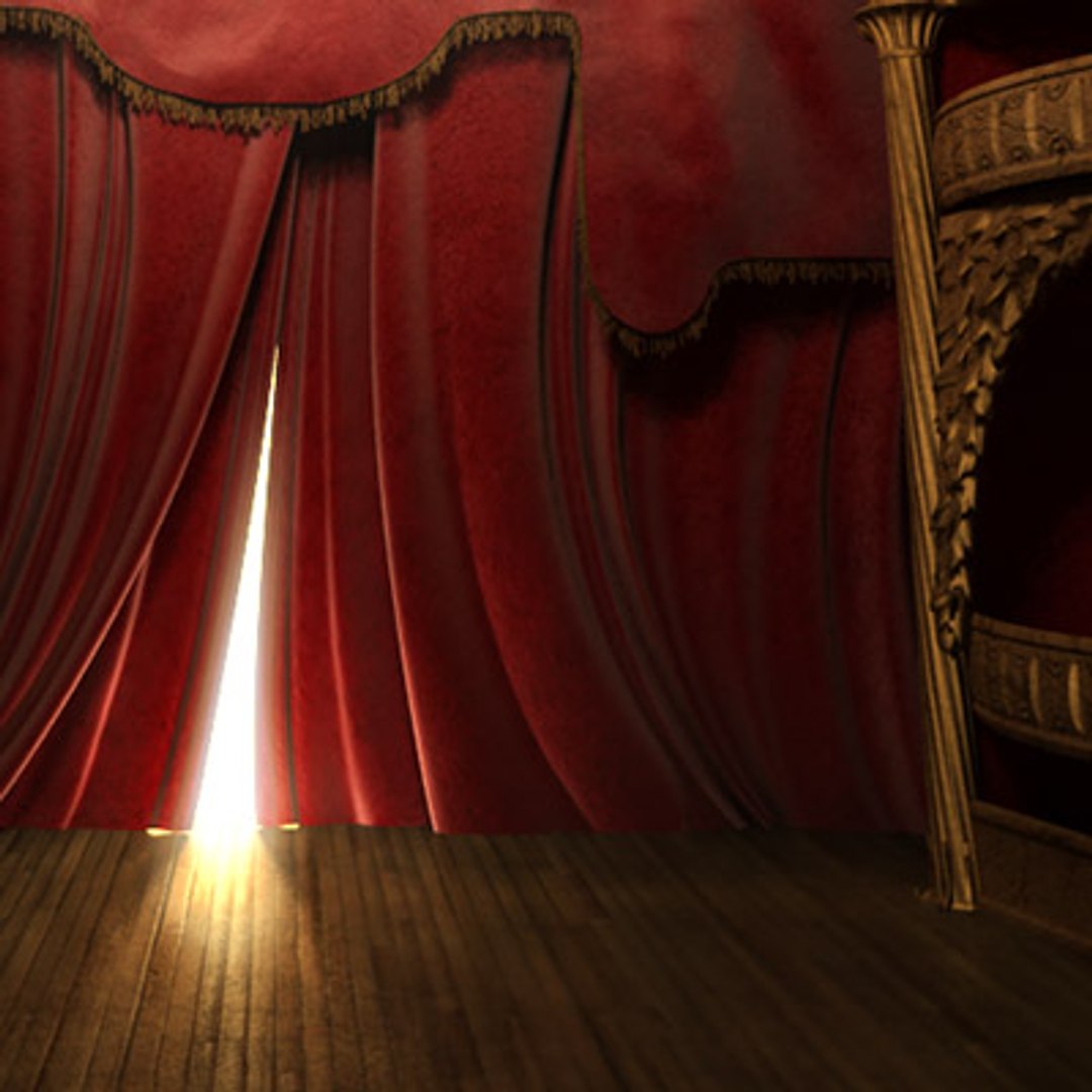 Theatre Scene Animation 3d Model
