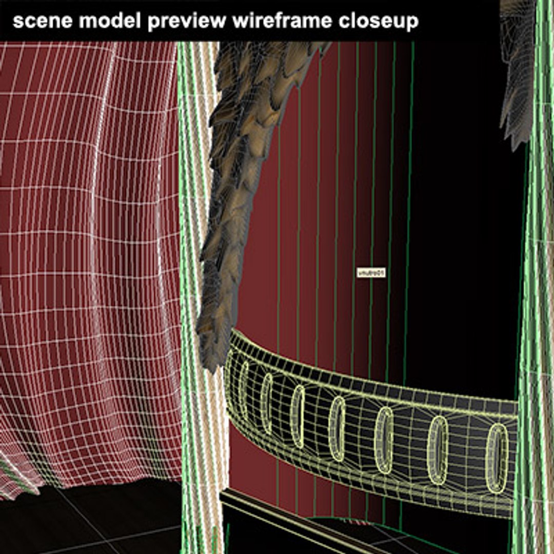 Theatre Scene Animation 3d Model