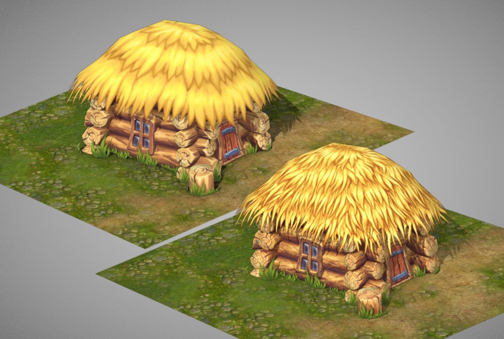 3d Model Small Peasant Hut