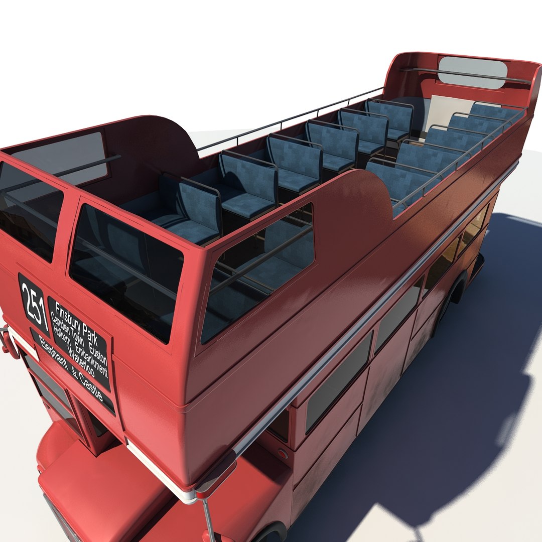 3ds Max Vintage Open Bus