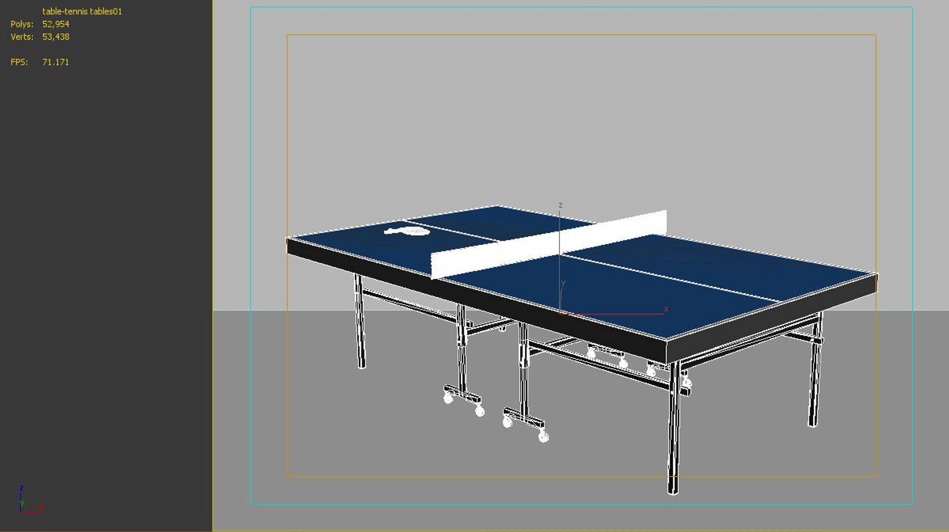 table tennis 3d model