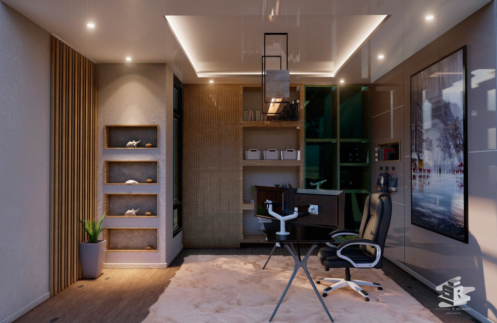 3D BEAUTIFUL MODERN HOUSE DESIGN four rooms model - TurboSquid 2126434