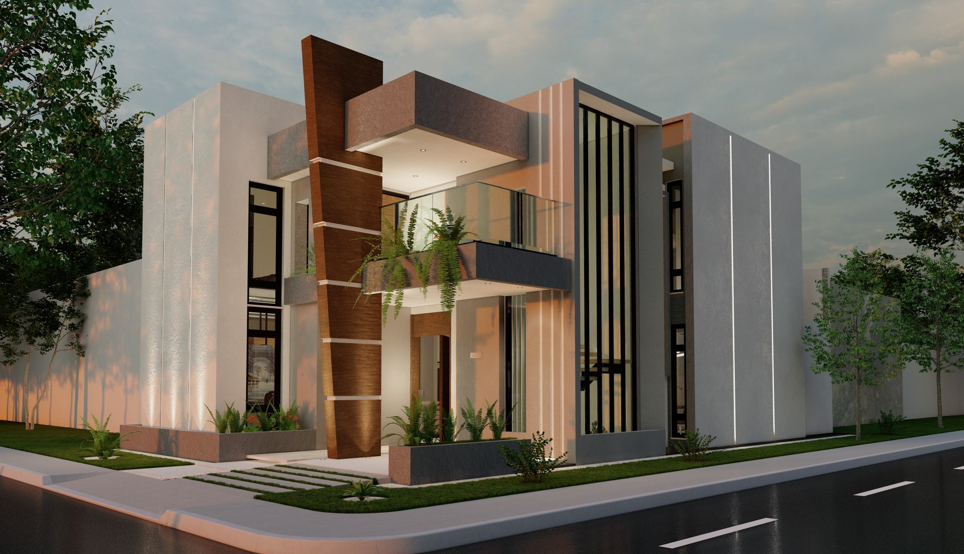 3D BEAUTIFUL MODERN HOUSE DESIGN four rooms model - TurboSquid 2126434