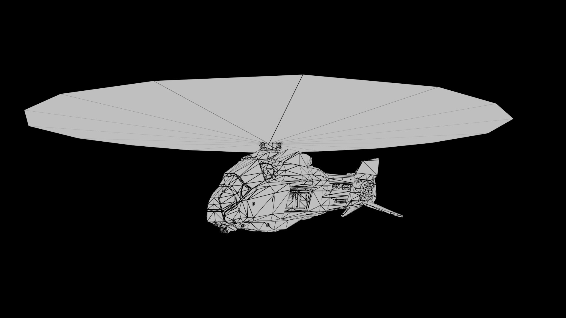 3D Low Poly Sci-Fi Helicopter With 4K PBR Texture Model - TurboSquid ...