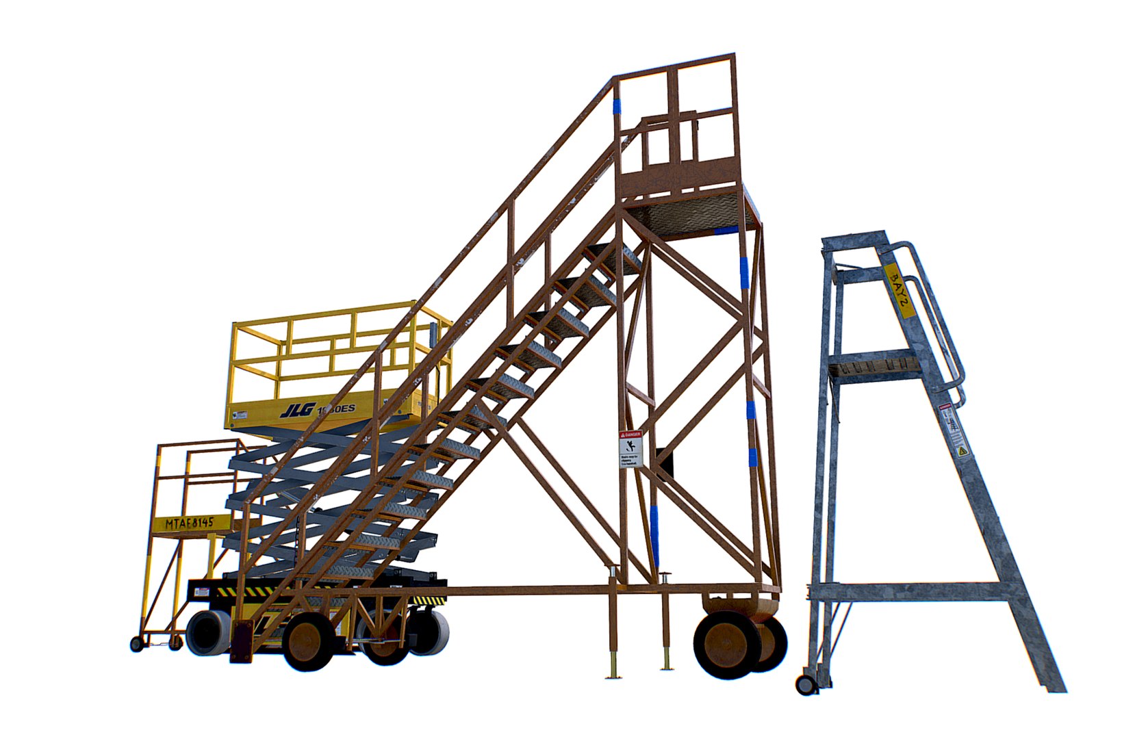 3D Aircraft Maintenance Ladders Collection Model - TurboSquid 2113098